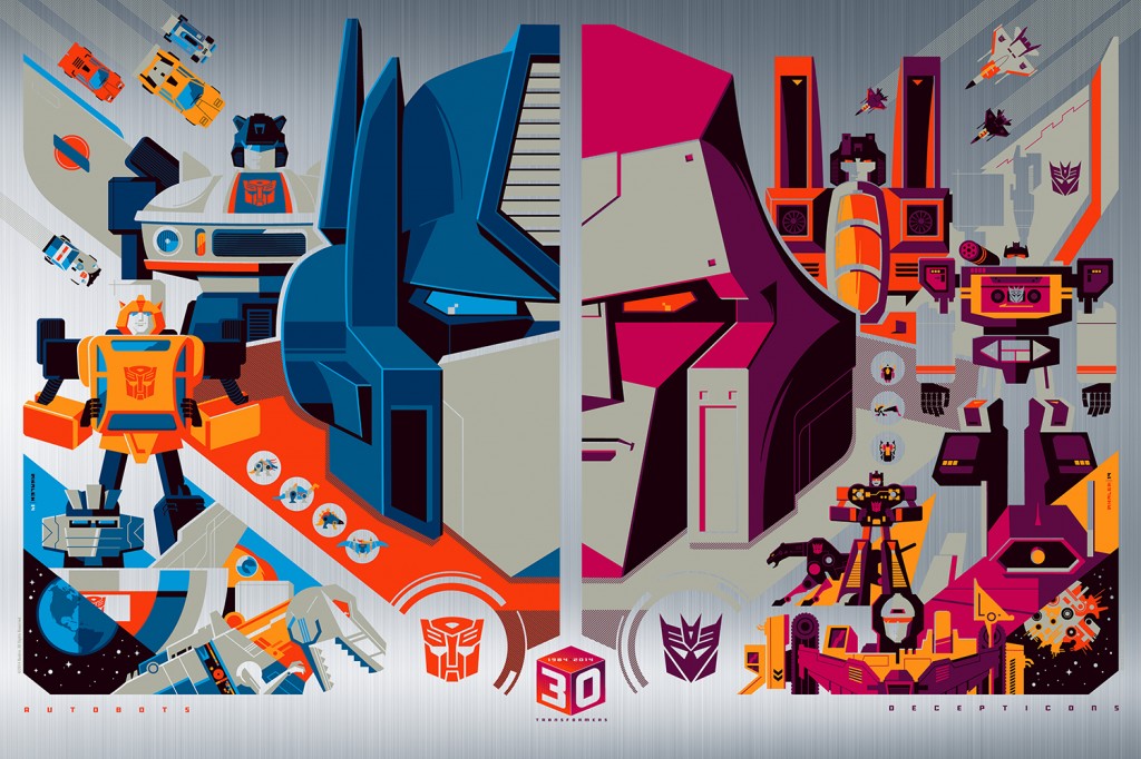 Transformers 30th Anniversary Foil and Metal editions by Tom Whalen ...
