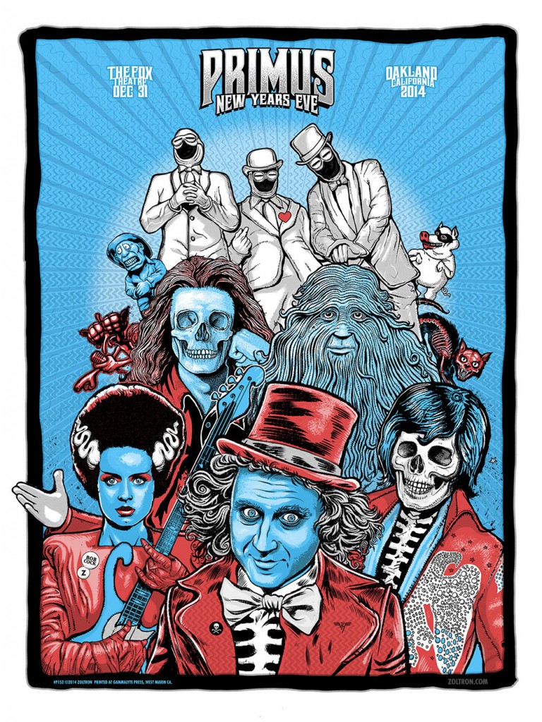 “Primus – Oakland, CA 2014” by Zoltron | 411posters