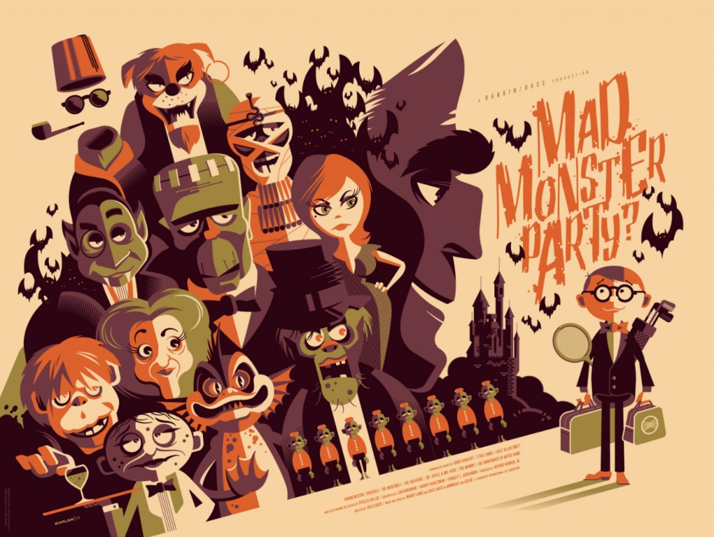 Mad Monster Party by Tom Whalen. 24″x18″ screen print. Signed & Hand ...