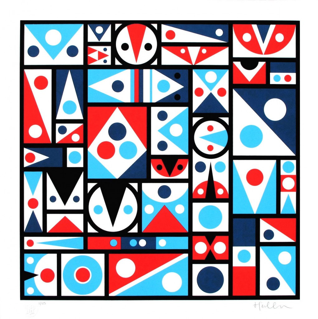 “Cadence” by Don Pendleton. 20″ x 20″ 4-color Screenprint. Ed of 125 S ...